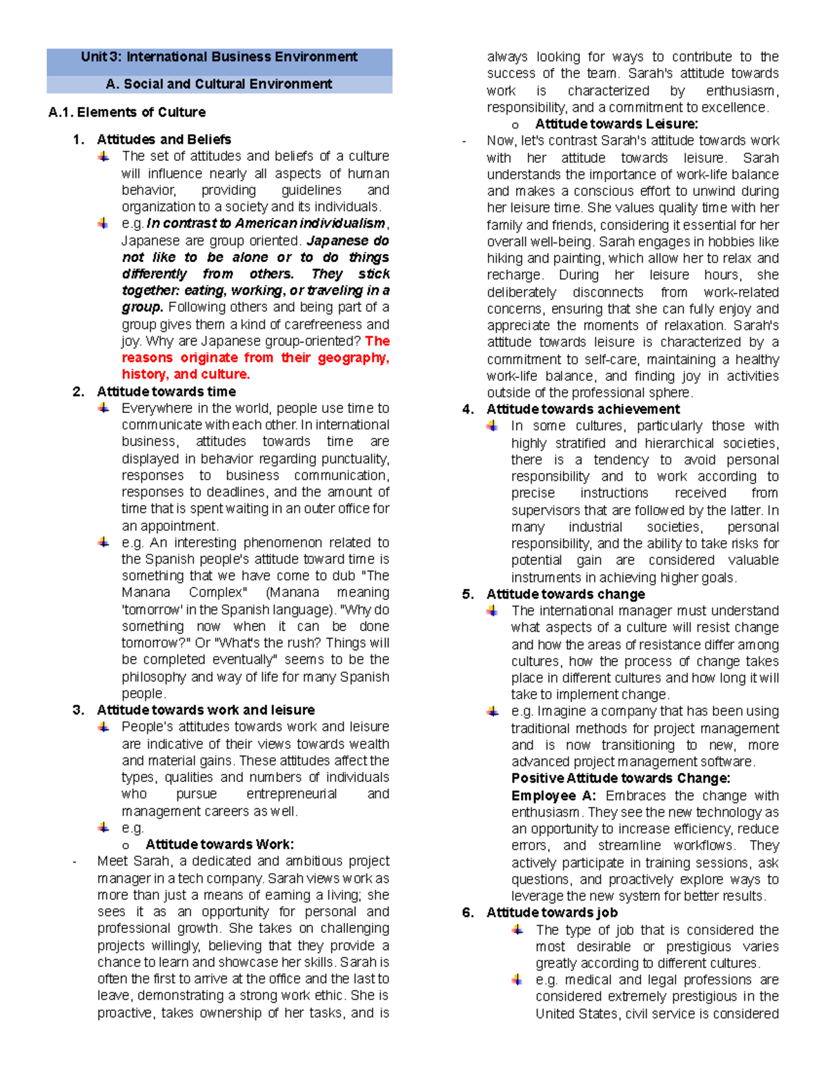 Unit 3 International Business Environment - Unit 3: International ...