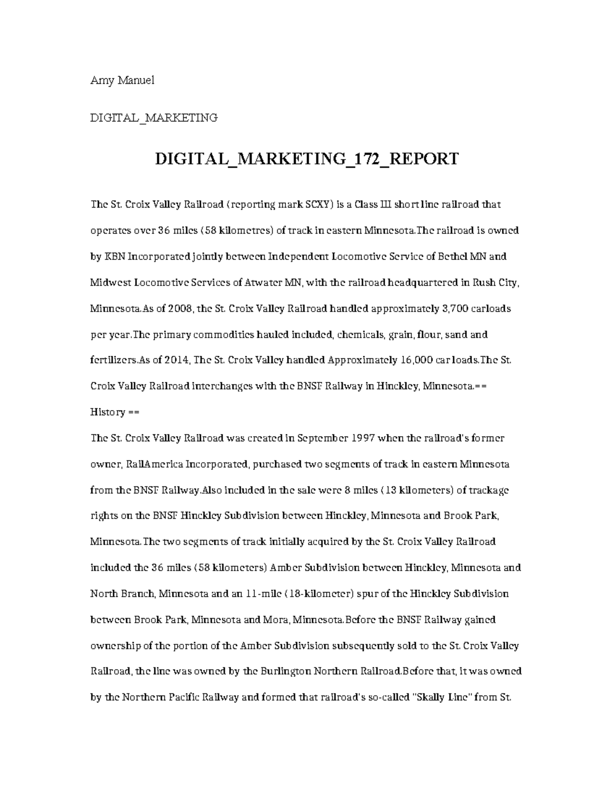 Digital Marketing 172 Report - Amy Manuel DIGITAL_MARKETING DIGITAL ...