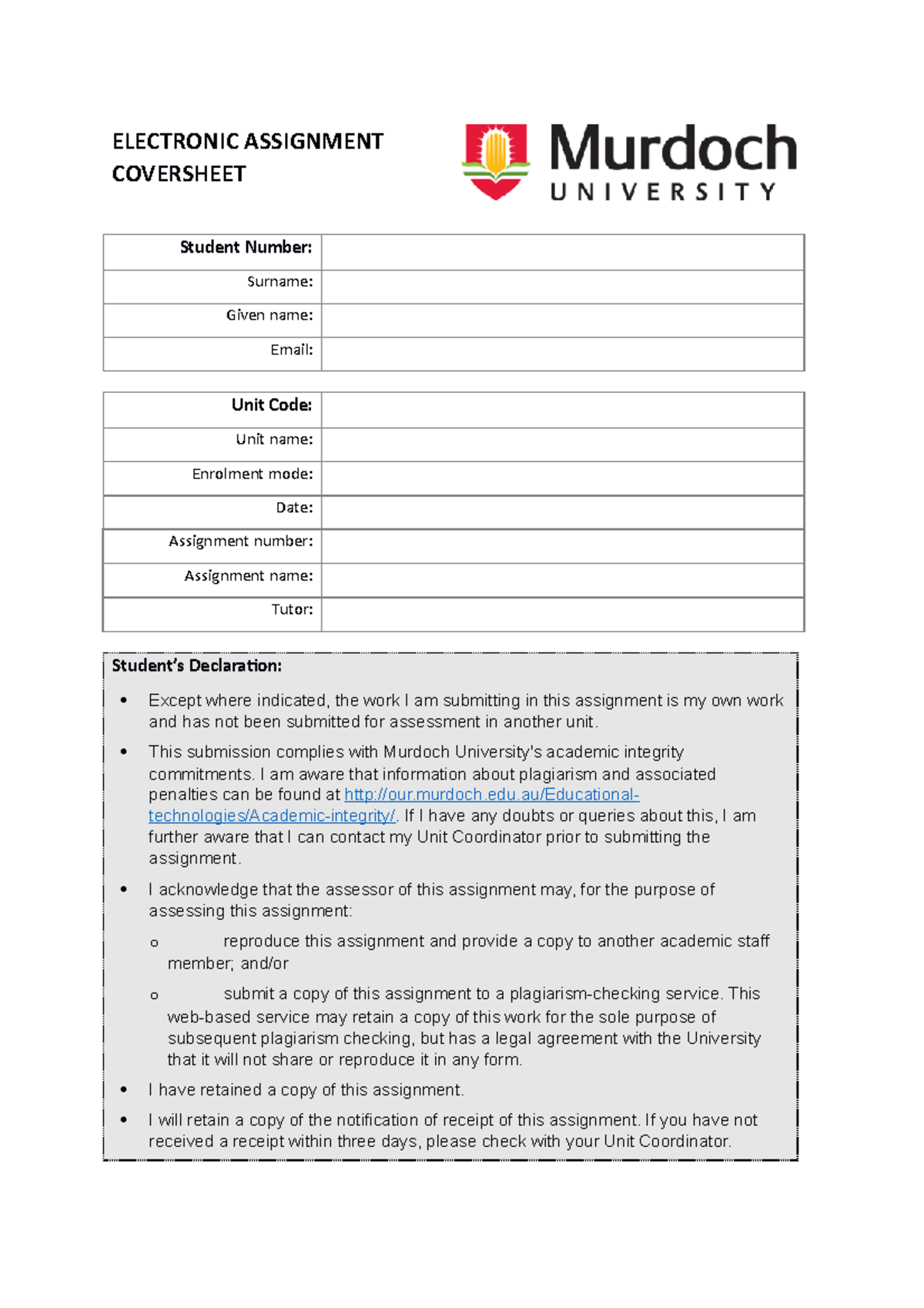 MBS529 T1 2021 Guest Speaker - One Pager - ELECTRONIC ASSIGNMENT COVERSHEET Student Number ...