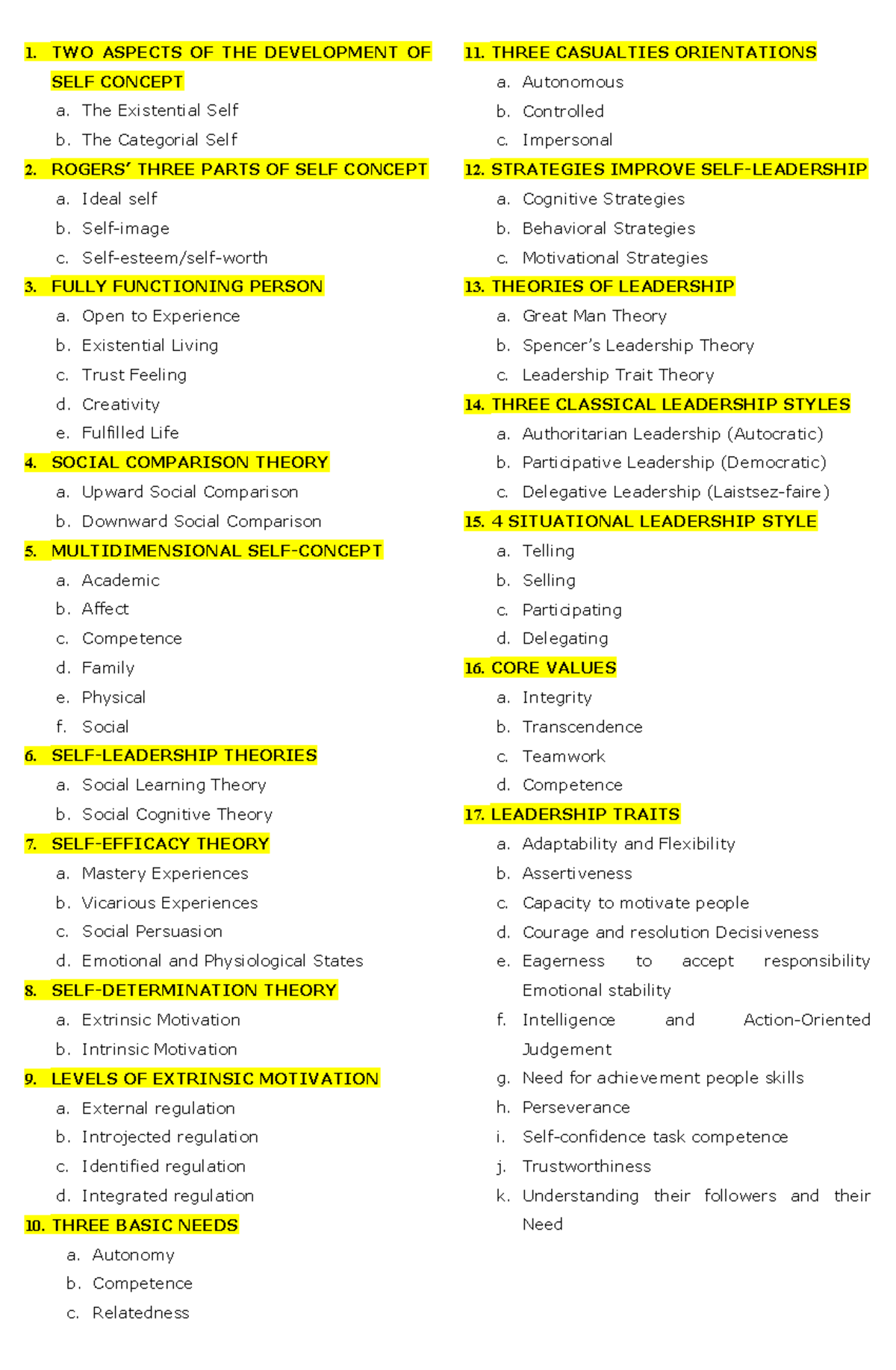 TWO Aspects OF THE Development OF SELF Concept - 1. TWO ASPECTS OF THE ...