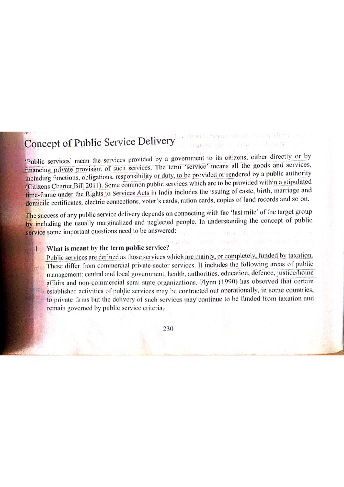 Public Service Delivery - Studocu