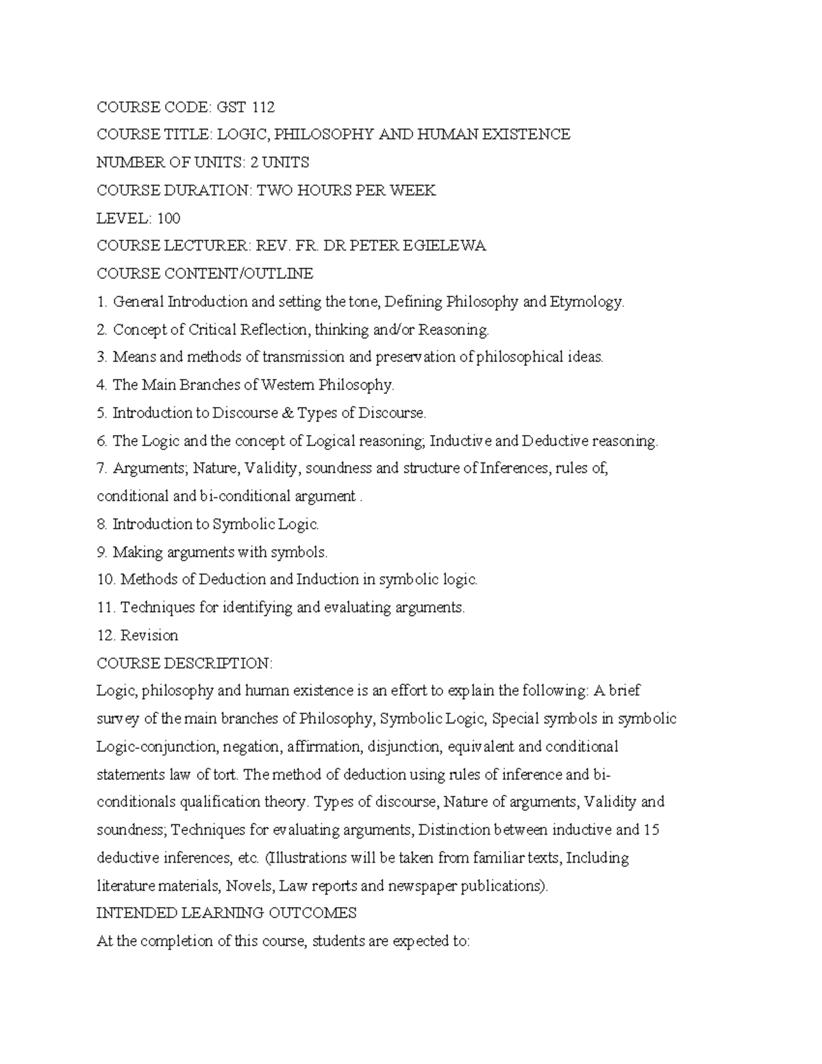 Course CODE - please kindly send the lecture note - COURSE CODE: GST ...