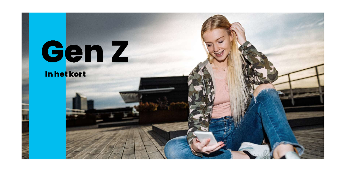 Genz-ebook - Generatie Z ebook - Gen Z In het kort Geboren tussen 2000 ...