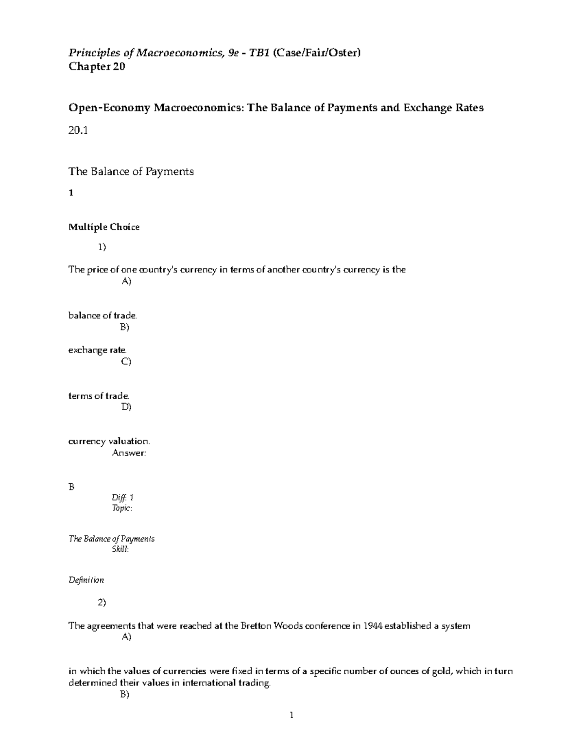 Sample/practice exam 7 2015, questions and answers - Principles of ...