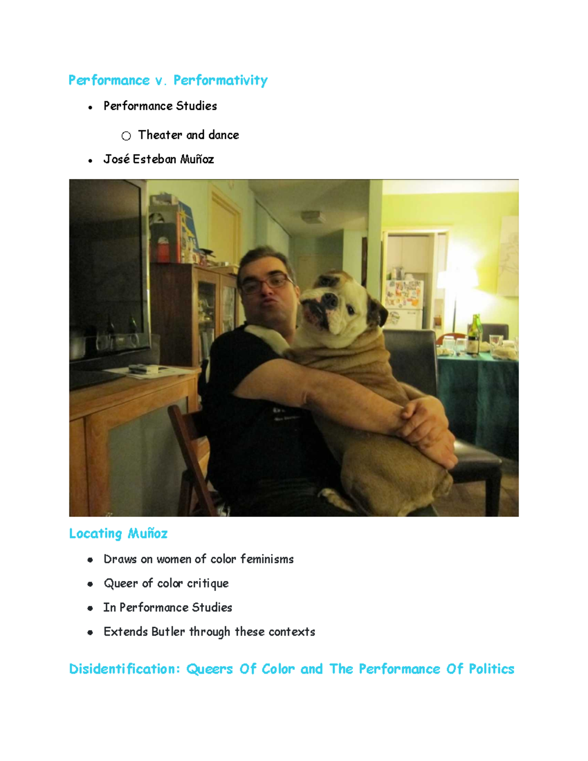 Performativity - Performance v. Performativity Performance Studies ...