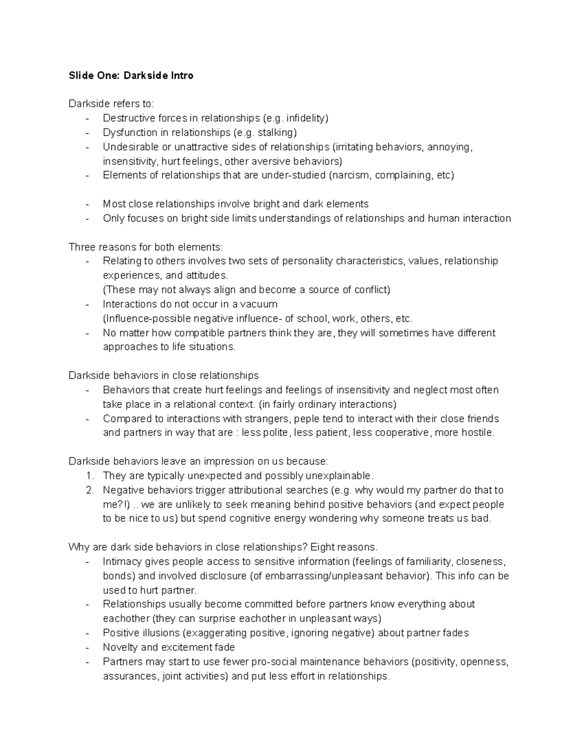 Comm Darkside Notes - Google Docs - 18/10/2018 Comm Darkside Notes ...