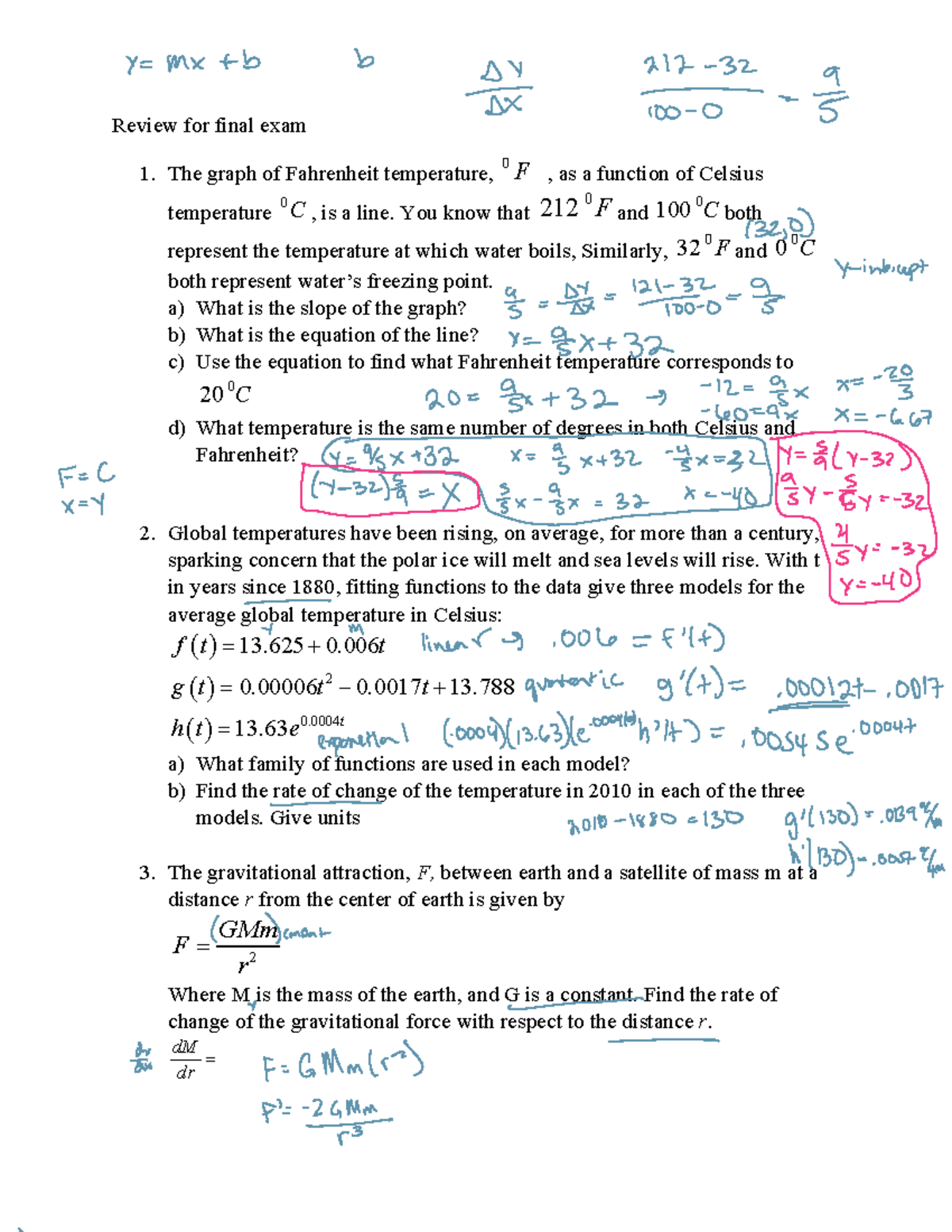 Review+Final+Fa22 - Final exam review - Review for final exam 1. The ...