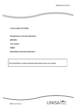 Unisa - University of South Africa - Studocu