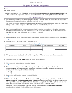 Bio 1 exam 1 - notes - CHEM 1201 - Saturday, September 16, 2023 10:06 ...
