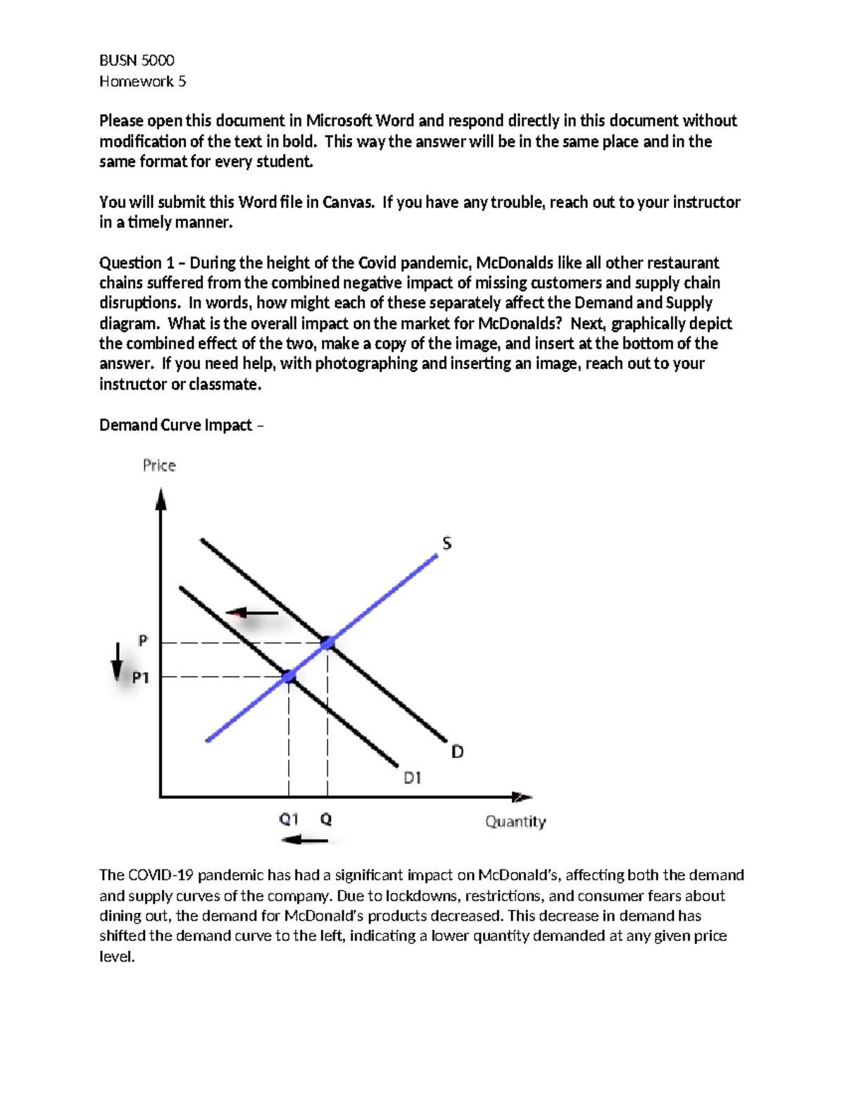 Busn 5000 Week 5 Hw Buss Assignment Solved Homework 5 Please Open This Document In Microsoft