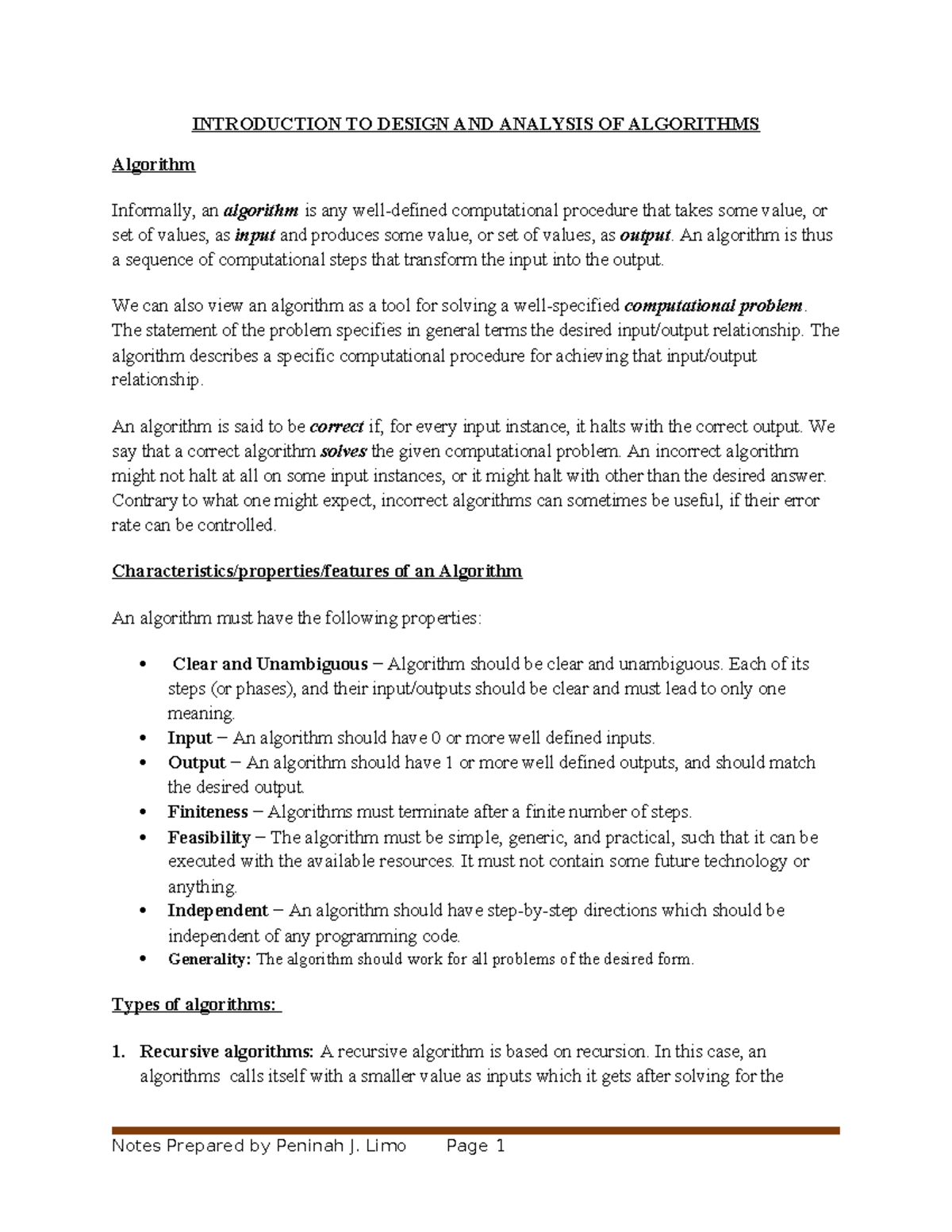Introduction TO Algorithms- Update 2 - INTRODUCTION TO DESIGN AND ...