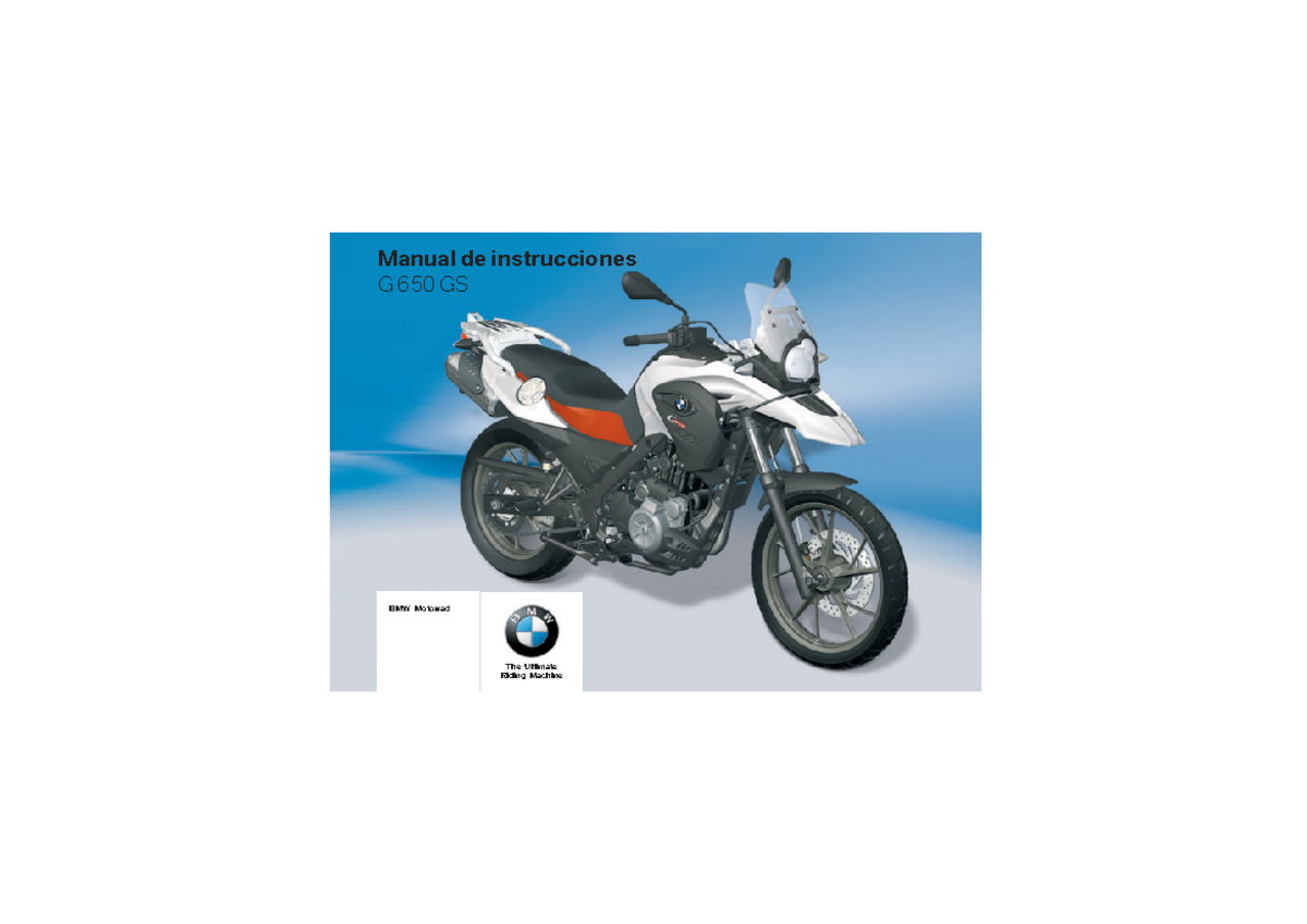 Manual Bmw G650gs