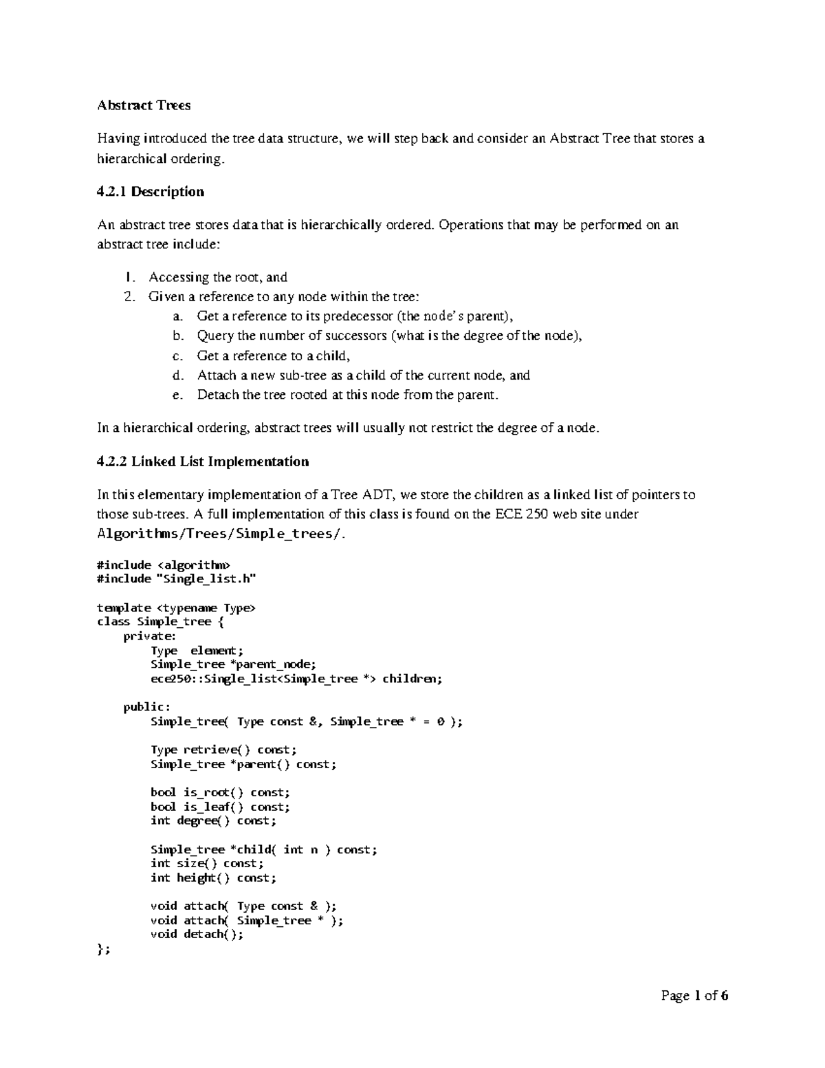Introduction To Abstract Trees Abstract Trees Having Introduced The Tree Data Structure We