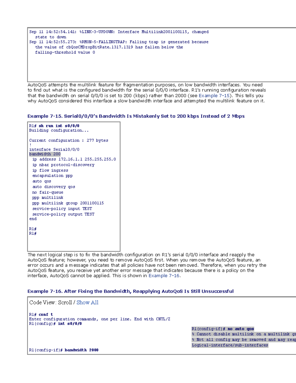 Troubleshooting and Maintaining Cisco IP Network - Sep 11 14:52:54: %LINK-3-UPDOWN: Interface ...