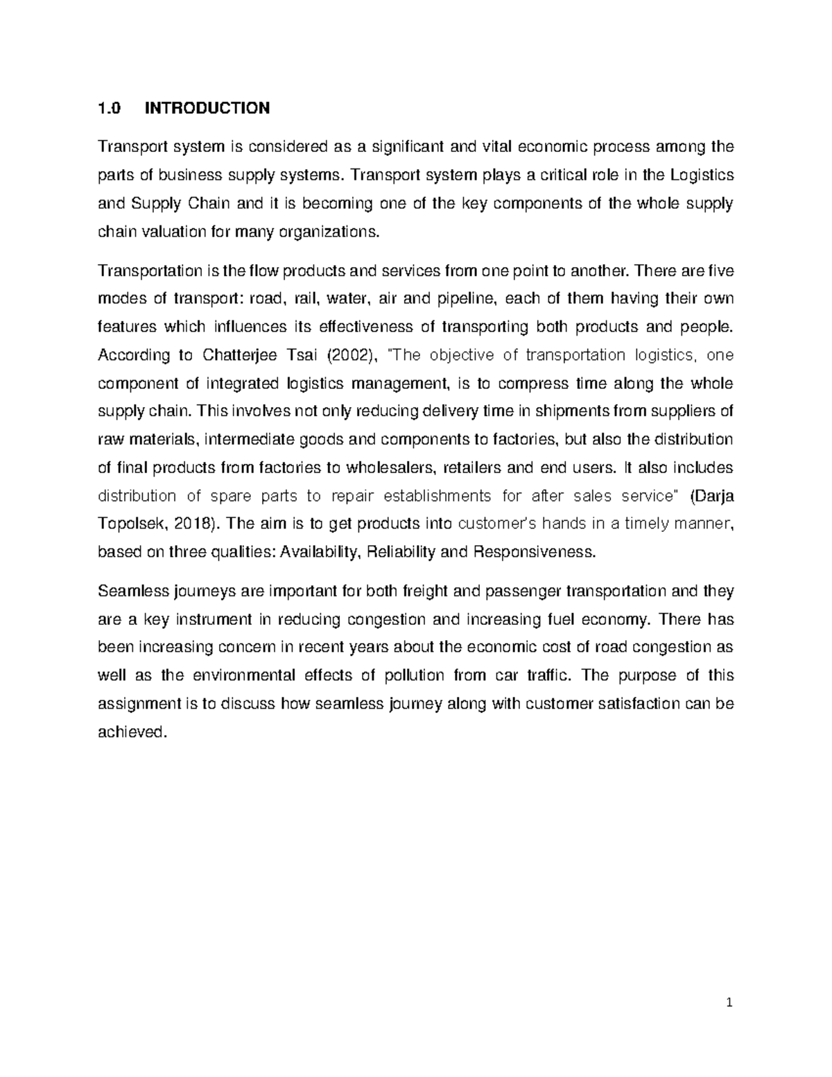 4137578-PD03-A1- February 2022 - 1 INTRODUCTION Transport system is ...