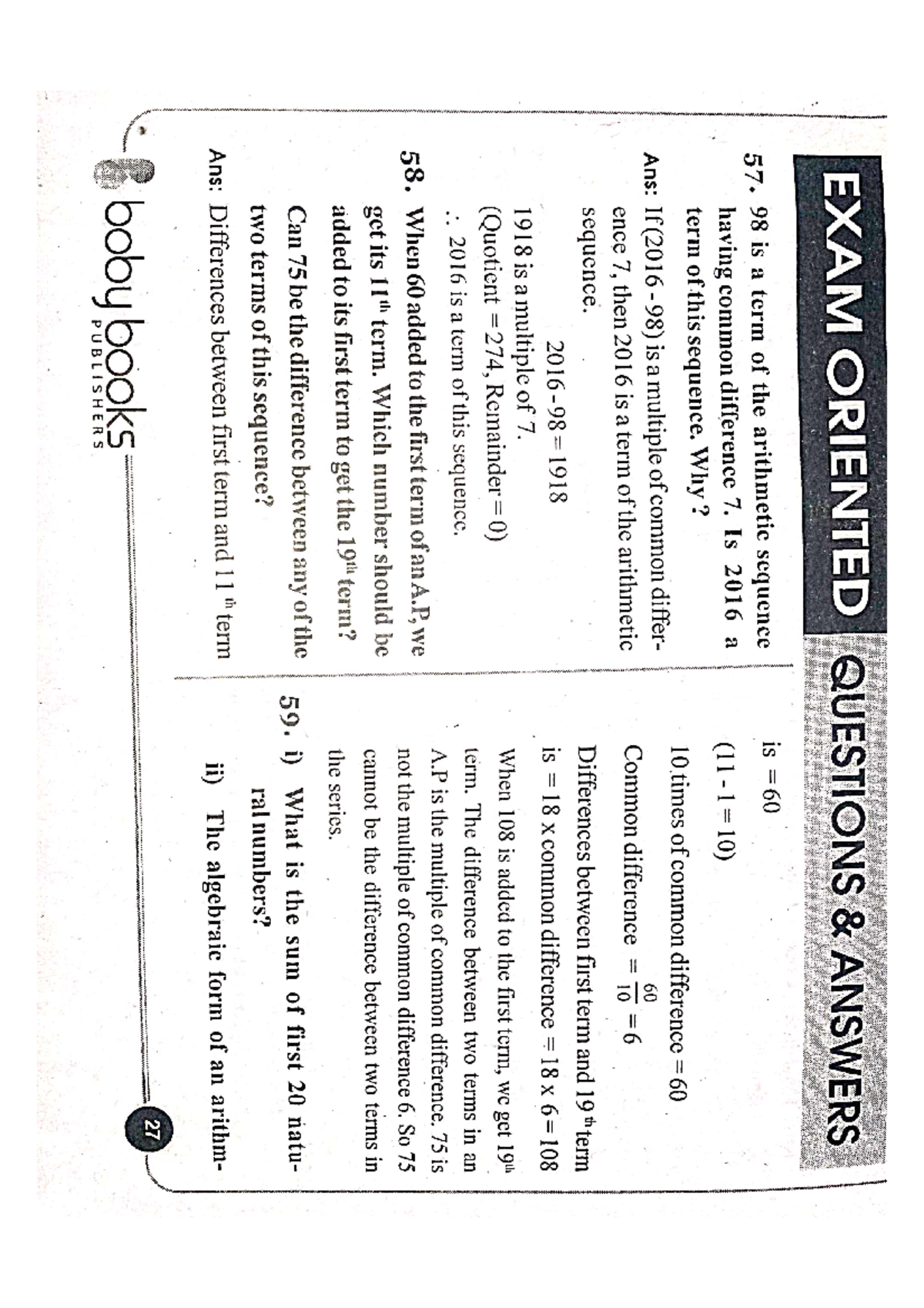 Exam Oriented Questions And Answers Sslc Maths Chapter 1 Corporate