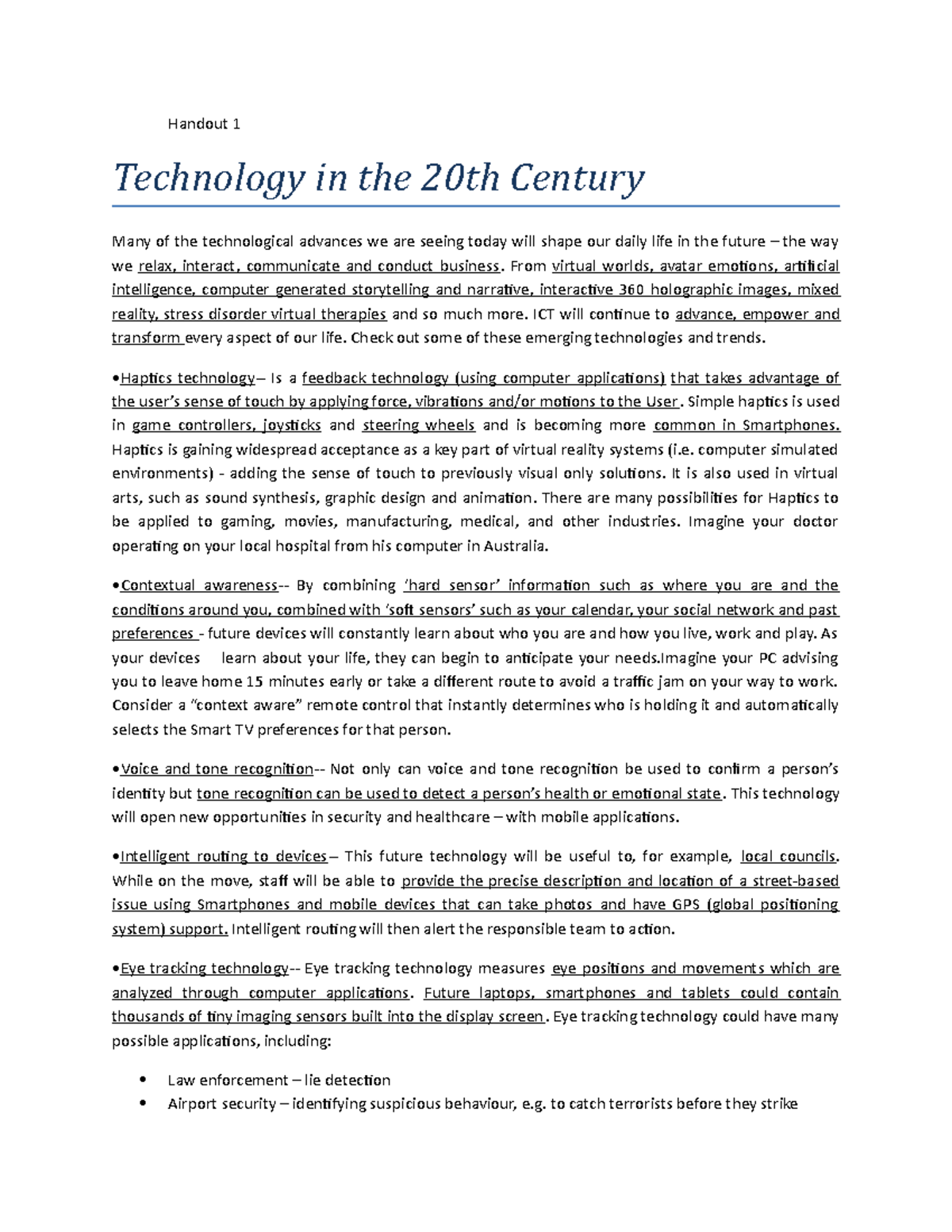 ICT Handouts - About Information, Technology and Communication ...