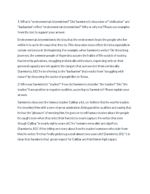 Short Answer Quiz 6 - Weekly written assignment for Professor Walton's ...