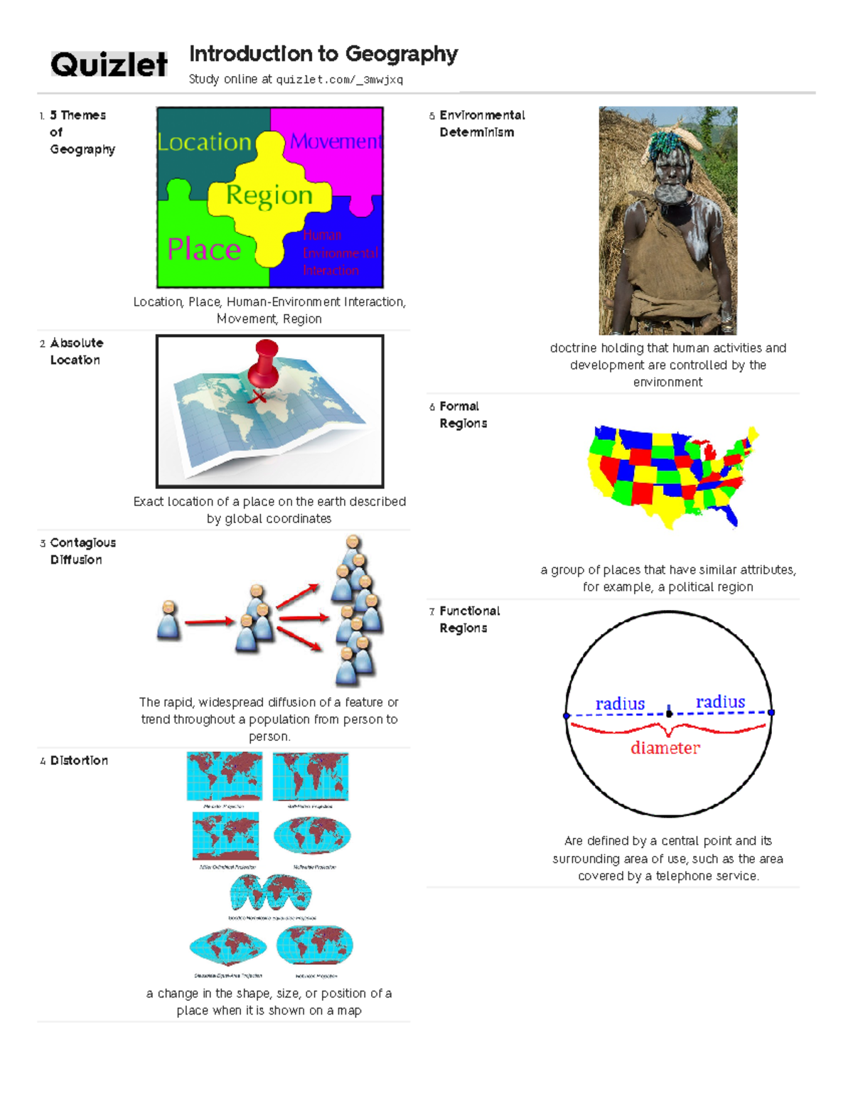 Intro to Geo general vocab - Introduction to Geography Study online at ...