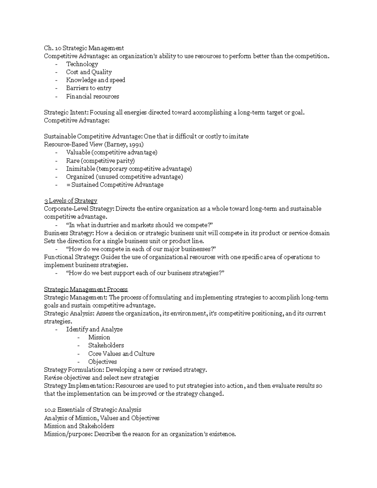 Gms ch.10 Concepts - global management notes 2022/2023 ryerson/tmu - Ch ...