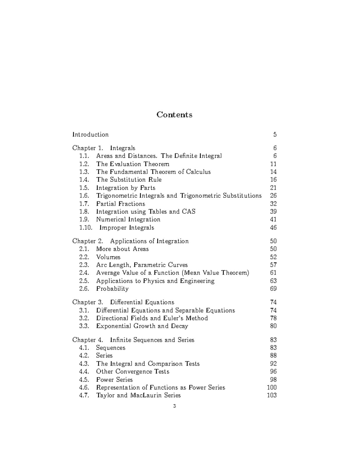 Calculus 1 Introduction and highlights 2 - Contents Introduction ...