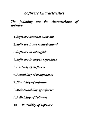Software Engineering - software engineering - Studocu