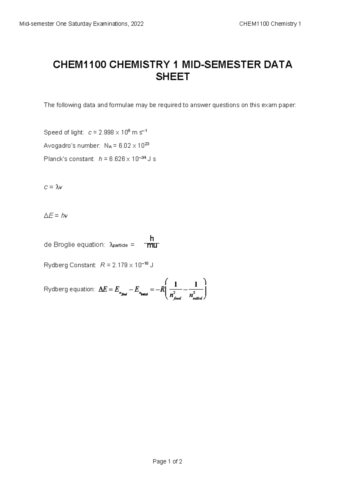 Exam Materials Mid s Emester One Saturday Examinations 202 2 exam-materials-mid-s-emester-one-saturday-examinations-202-2