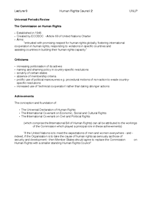 Lecture Notes - International Human Rights Law - International Human ...