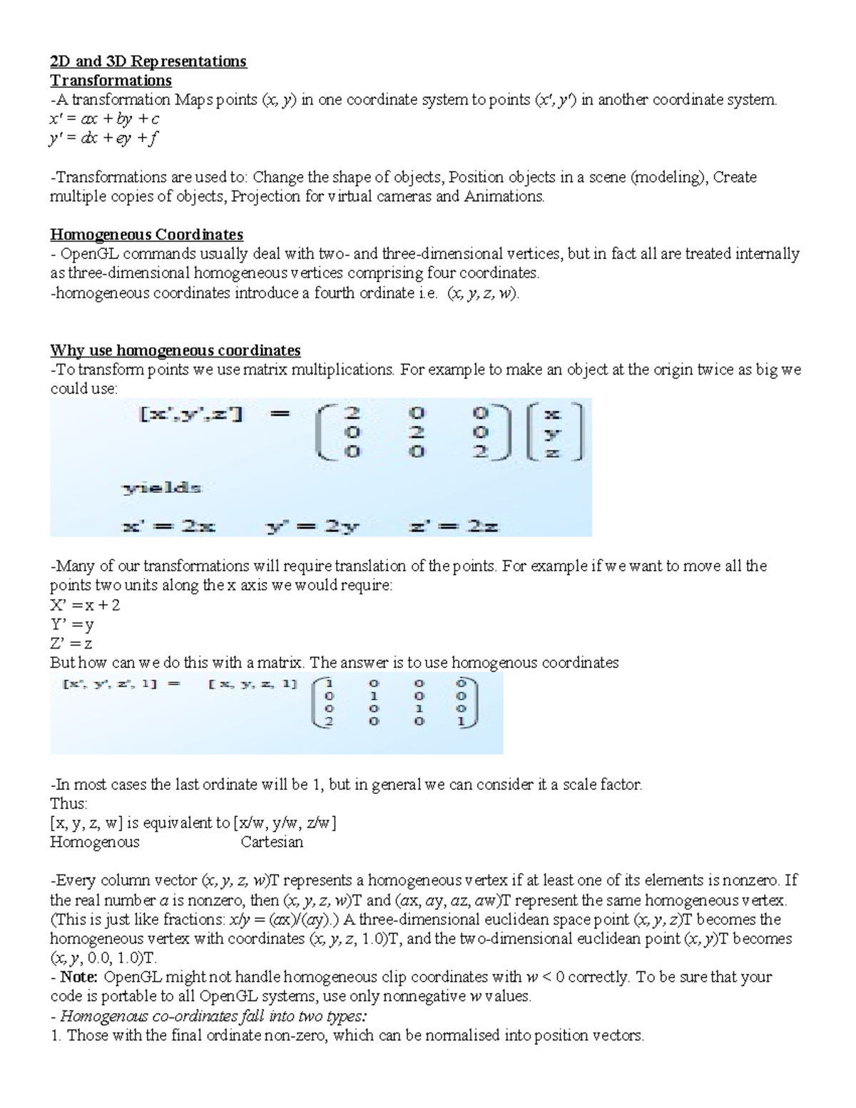 Lesson 4-1 - 2D and 3D Representations Transformations -A ...