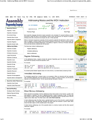 Computer Organization and assembly language - A s s e m b l y L a n g u ...