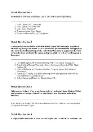 Joshua Lakin SCS 200 Applied Social Sciences - Module Four Question 1 ...