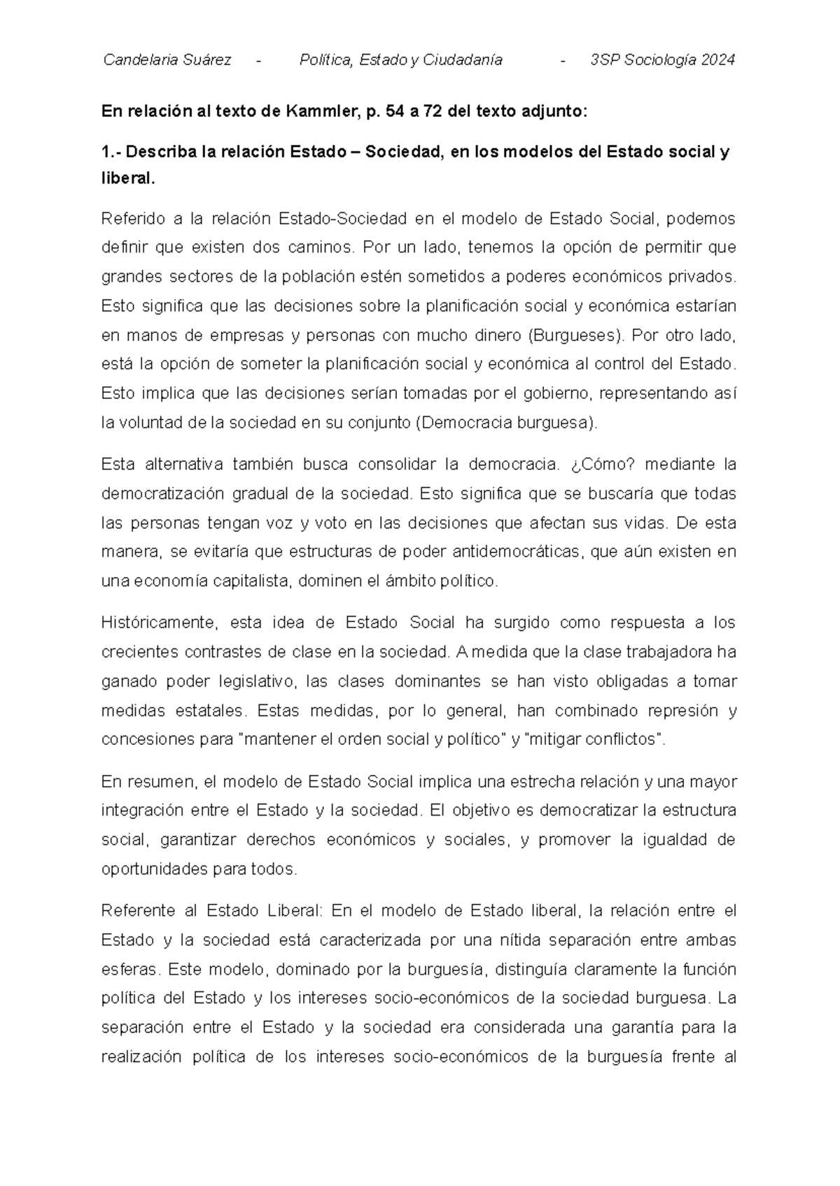 Actividad 5 - Política, Estado y Ciudadanía - Candelaria Suárez ...
