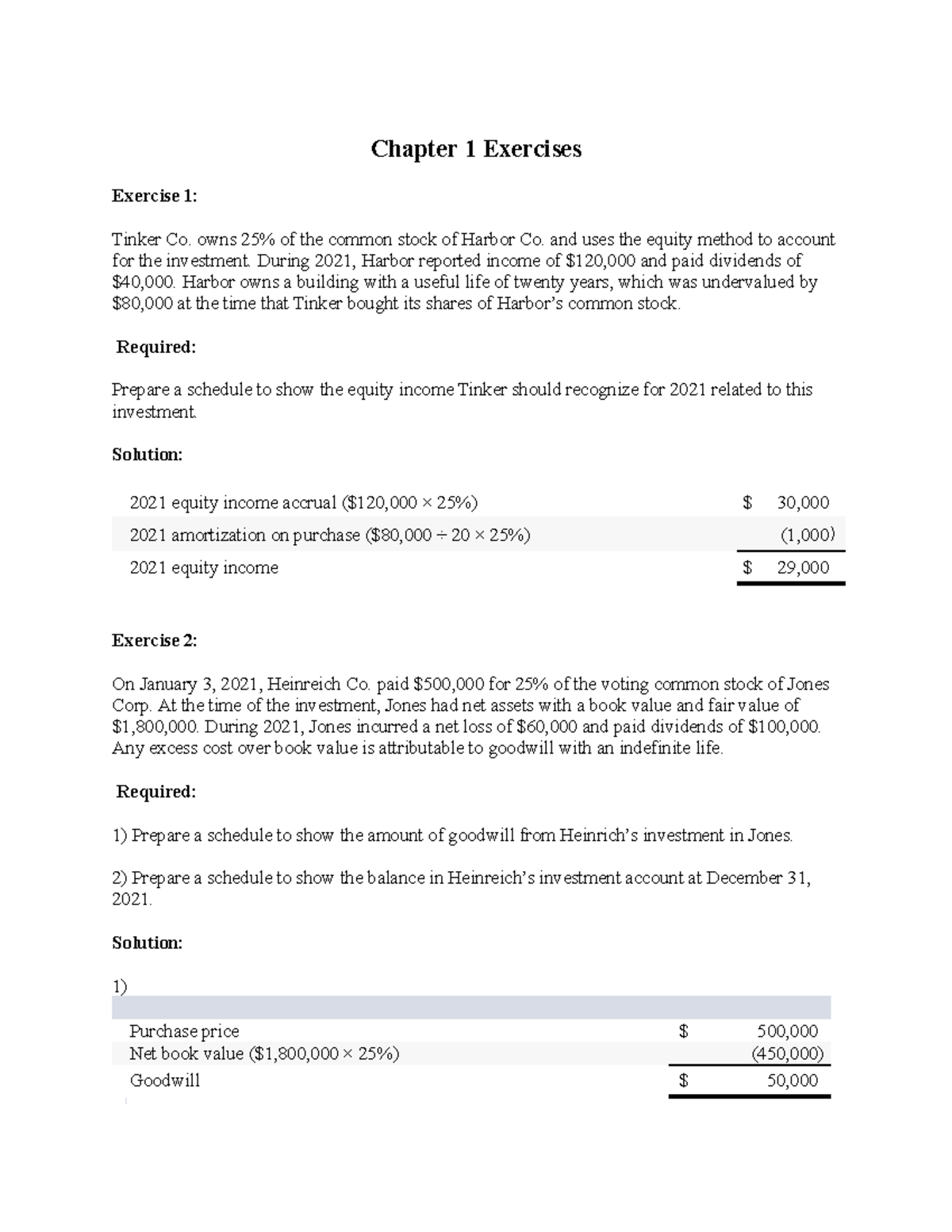 Unit 1 Chapter 1 Practice Exercises - Chapter 1 Exercises Exercise 1 ...