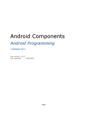 Lab03_PraticeJava - Lab Guide Lab version: 1. - Studocu