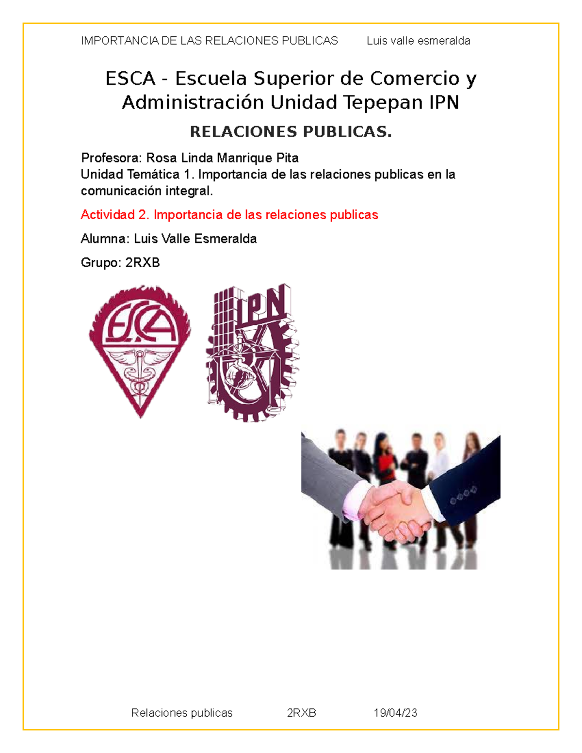 S1A2 apunte - ayuda - ESCA - Escuela Superior de Comercio y ...