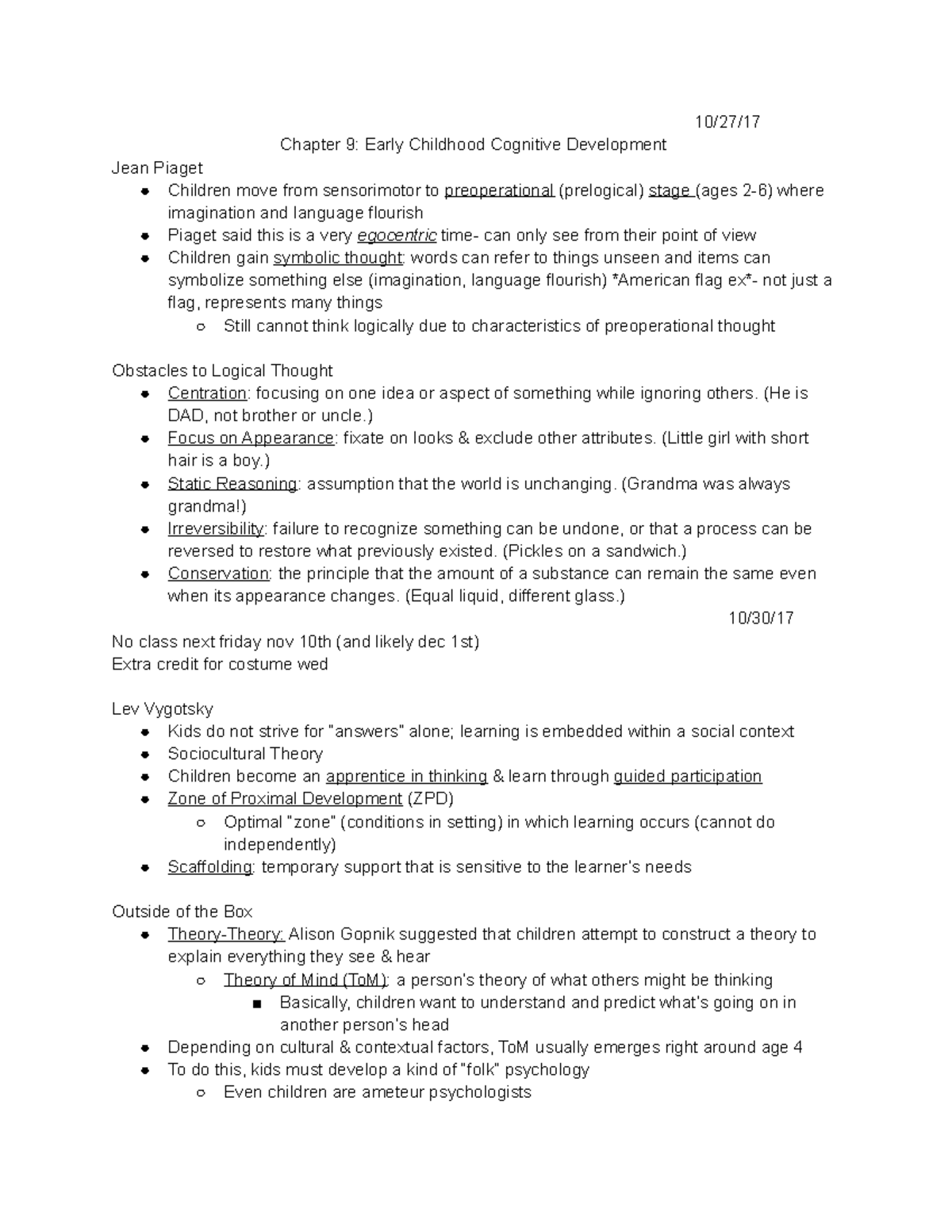Lec 15 16 and 17 - Powerpoint lecture notes from psych 240 early ...