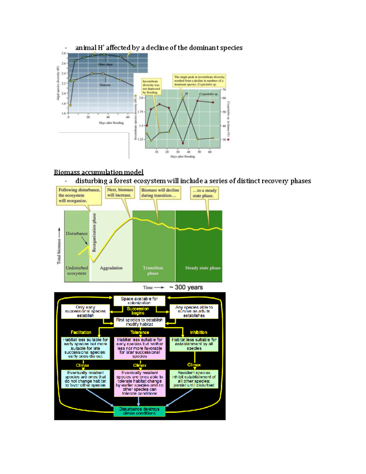 Bio course notes-20 - animal H’ affected by a decline of the dominant ...