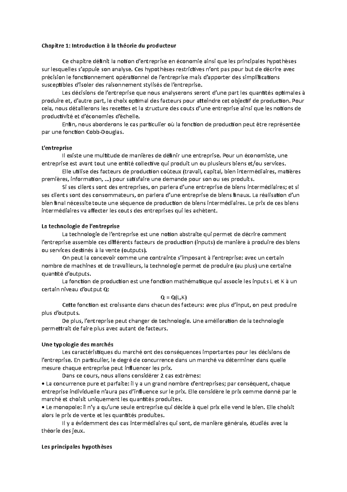 ° Science Economique - COURS SCIEN ECO L1 AES - Chapitre 1 ...