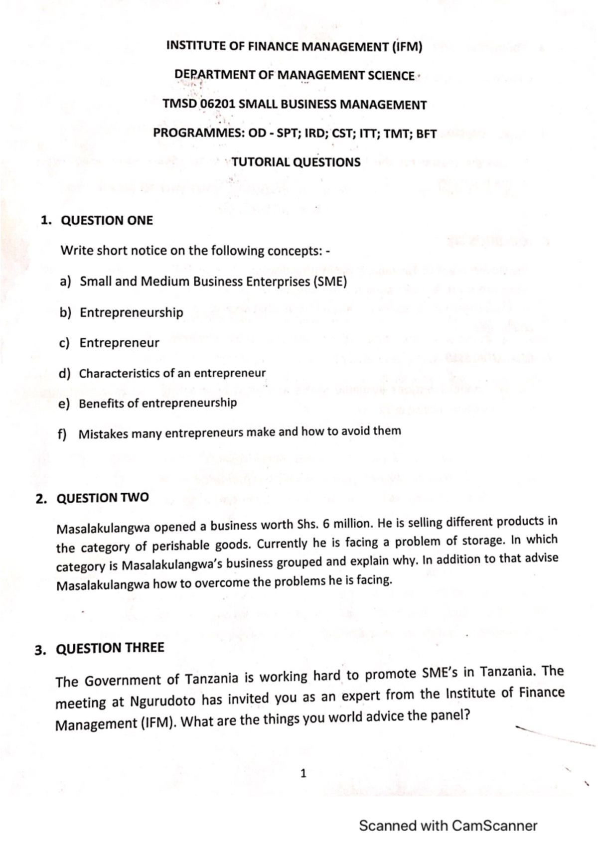 Tutorial Qns Principles Of Banking Studocu