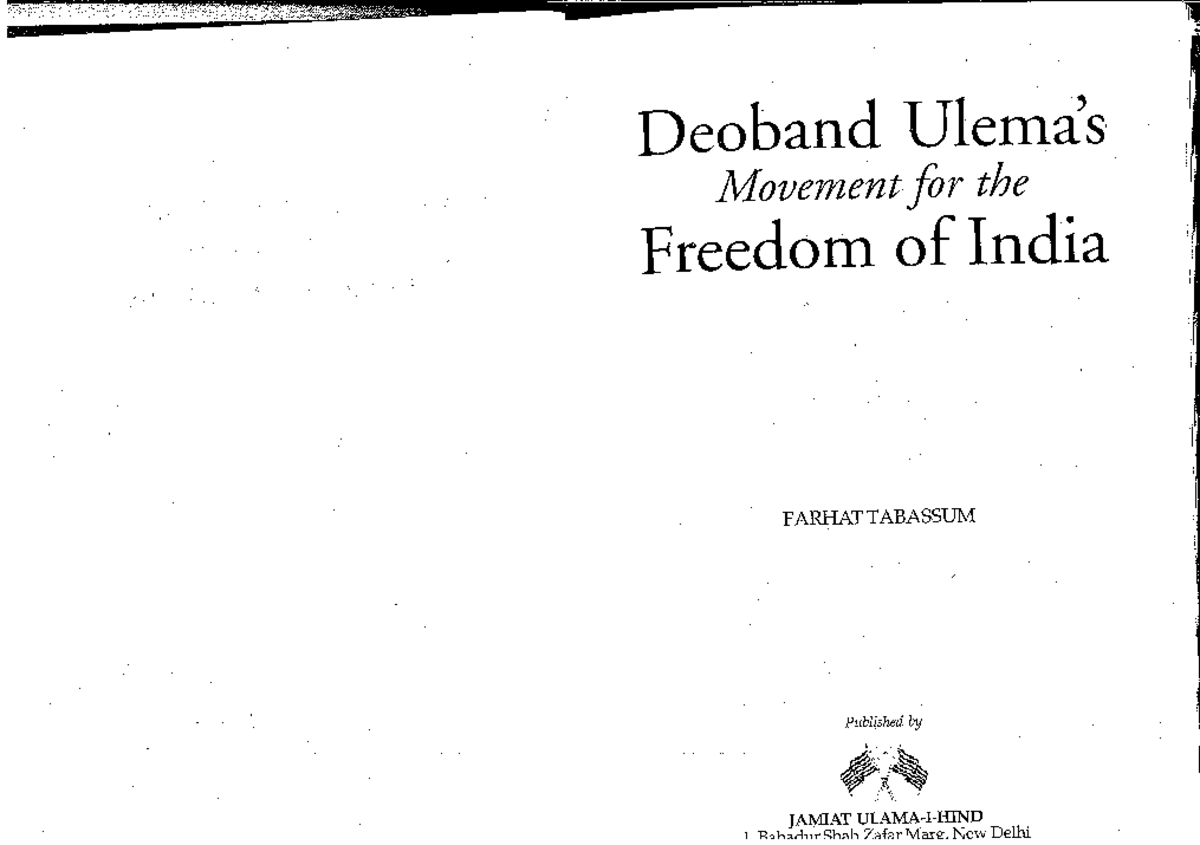Deoband-ulamas-movement - HISTORY - Studocu