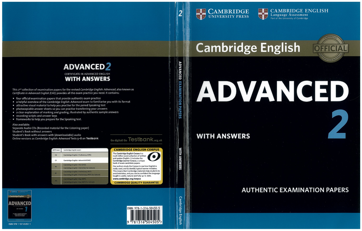 Cambridge English Advanced 2 Student 39 s Book with Answers - The ...