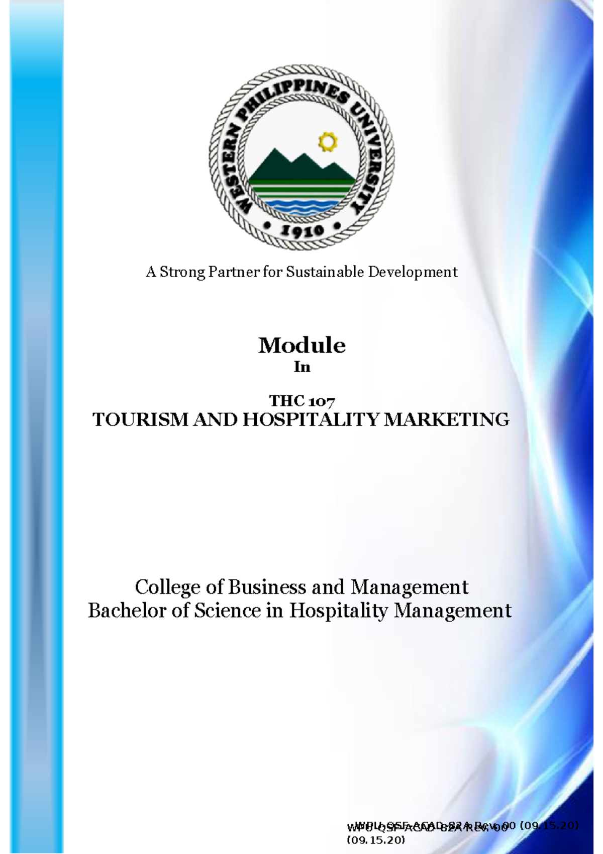 Module-2-THM - Lalalaqal - A Strong Partner for Sustainable Development Module In THC 107 ...