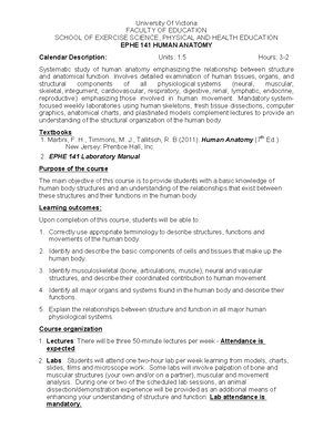Ephe 141 Learning Outcomes - 😀EPHE 141 - Midterm Learning Outcomes 😀 ...