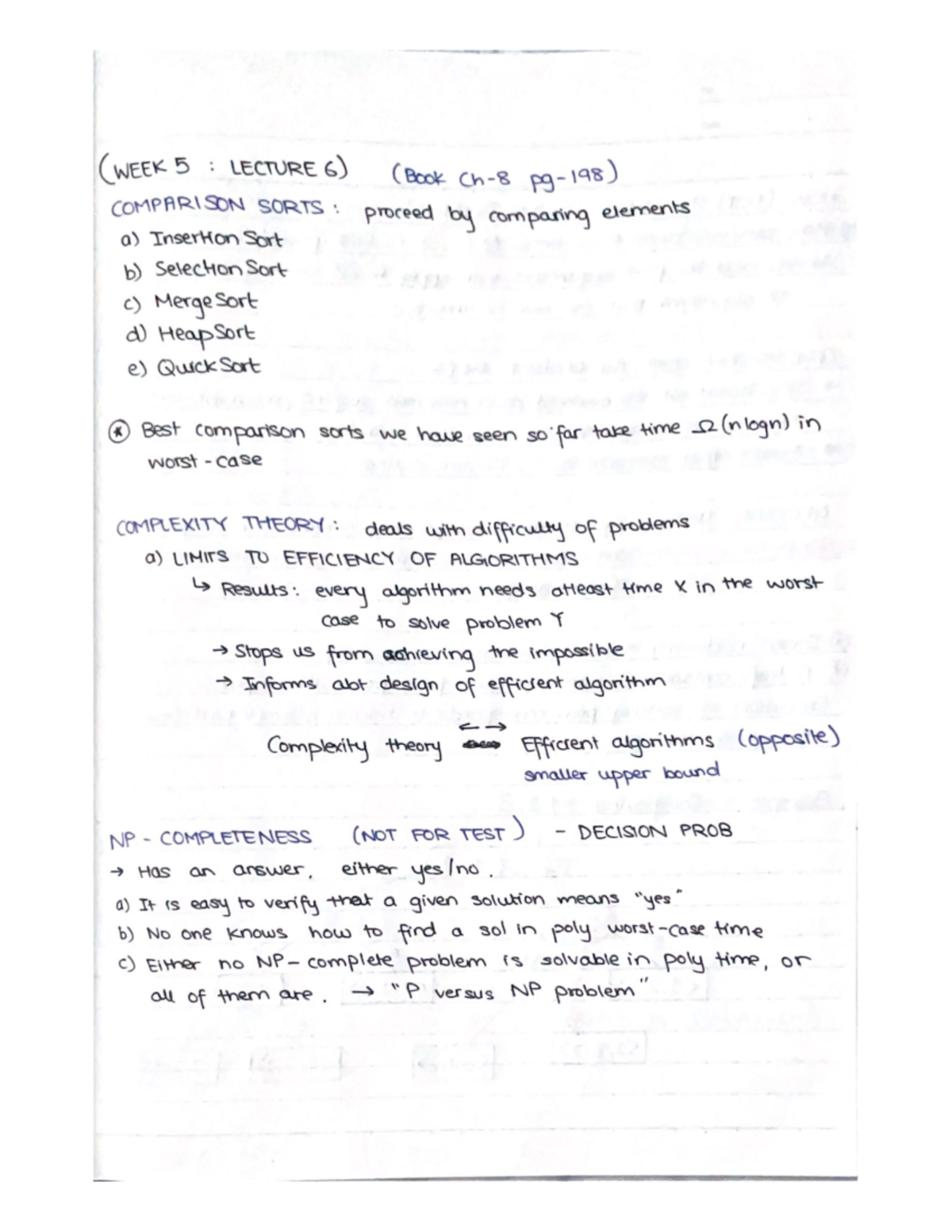 Week 5 - Lecture 1 - COM1009 - Studocu