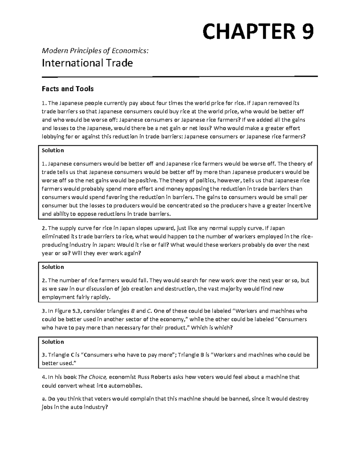 Chapter 9 Solutions - CHAPTER 9 Modern Principles of Economics ...