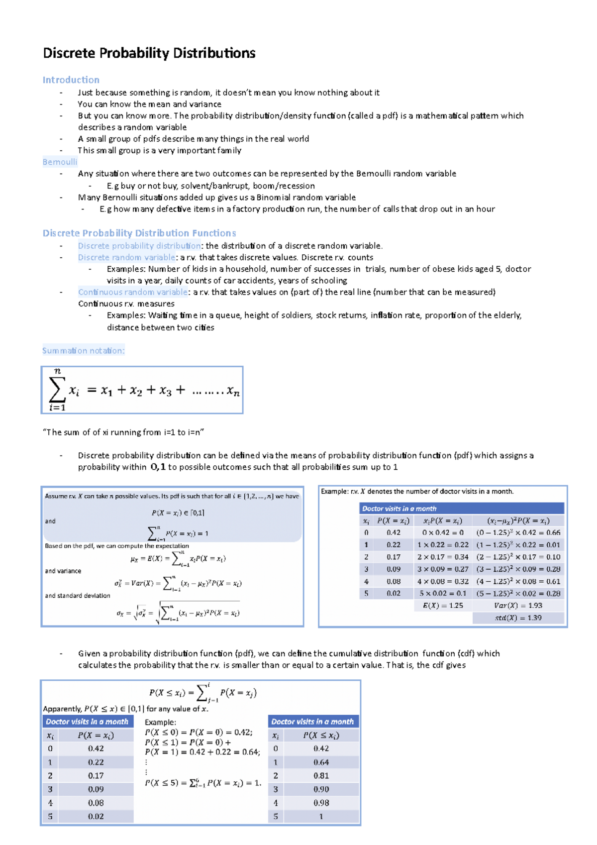 3. Discrete Probability Distributions - Discrete Probability ...
