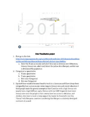 Data Visualization project - Data Visualization project: 1: Open the ...