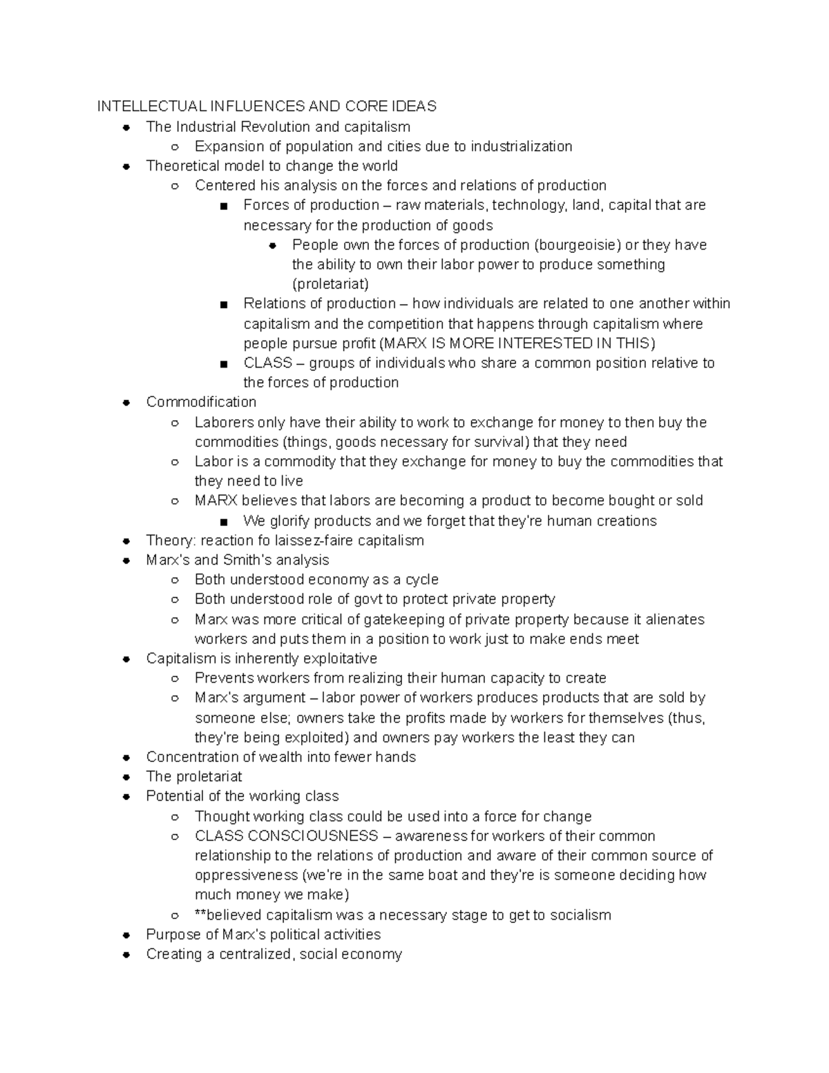 Chapter 2 Karl Marx (1818-1883) - INTELLECTUAL INFLUENCES AND CORE ...