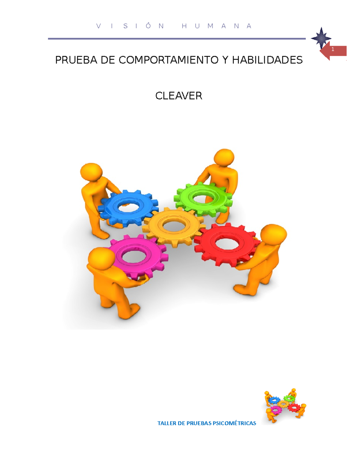 Material Cleaver - pruebas psicometricas - PRUEBA DE COMPORTAMIENTO Y ...