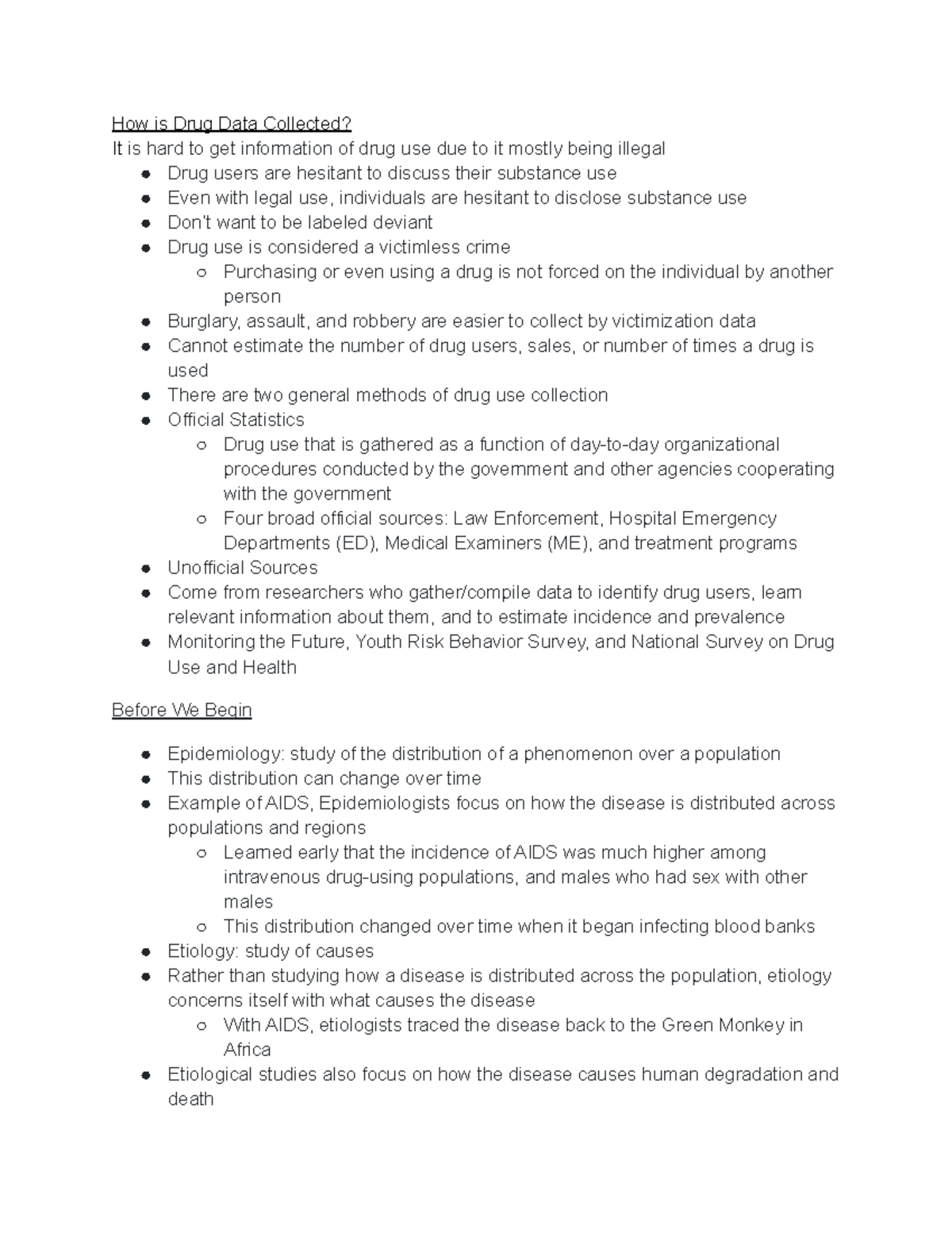 SOC3190 Official and Unofficial Data Sources - How is Drug Data ...